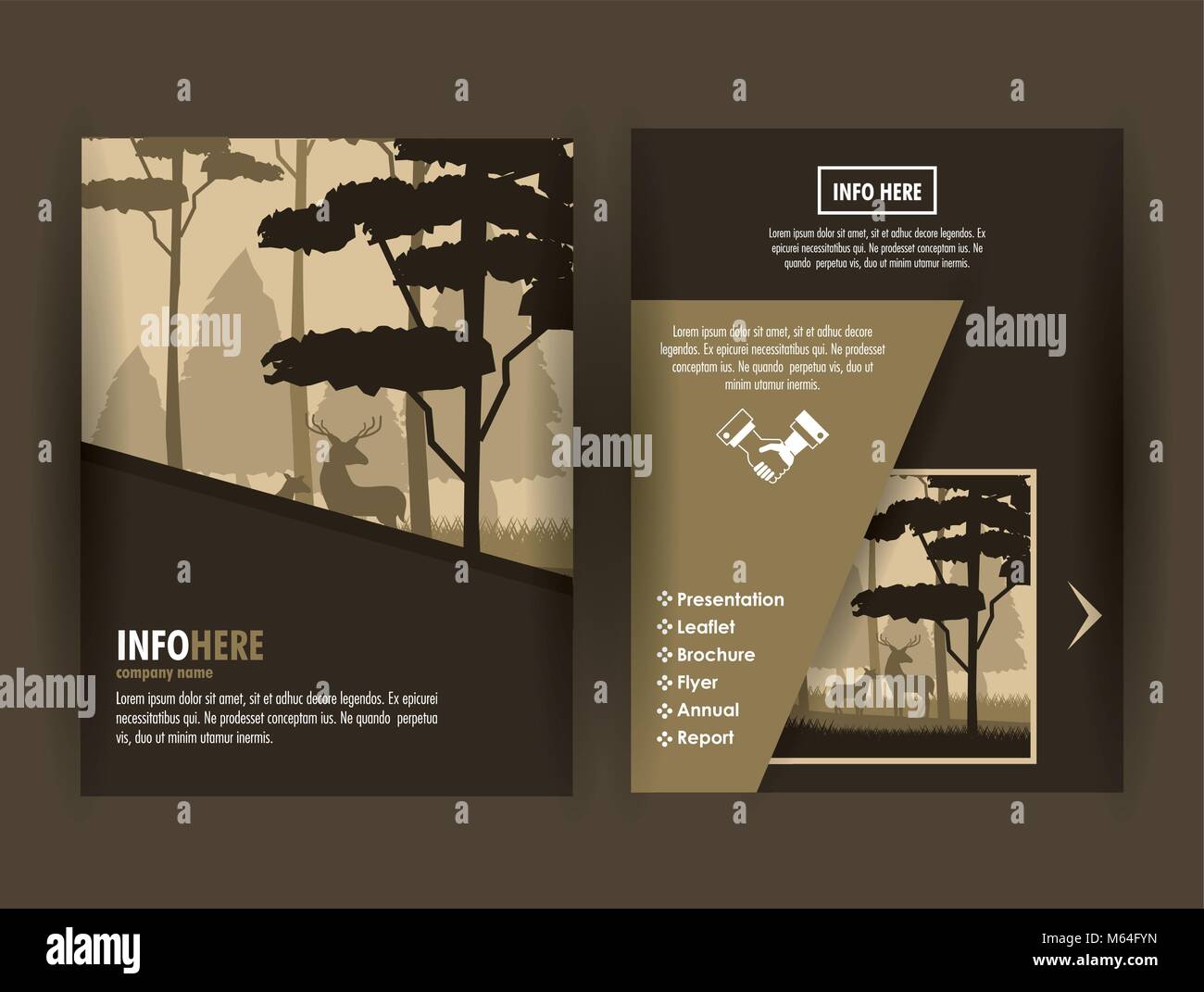 Forest brochure infographic Stock Vector Image & Art - Alamy