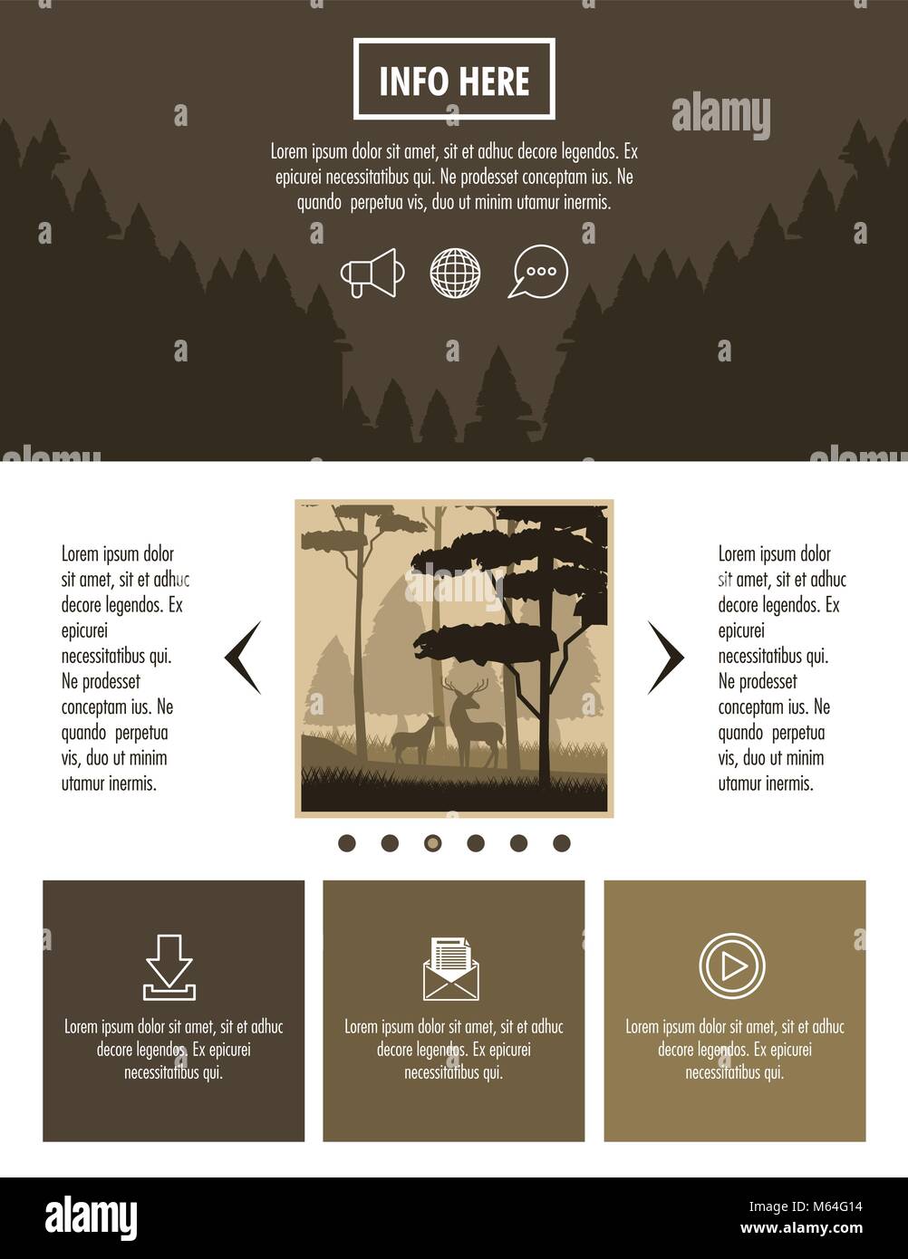 Forest brochure infographic Stock Vector Image & Art - Alamy