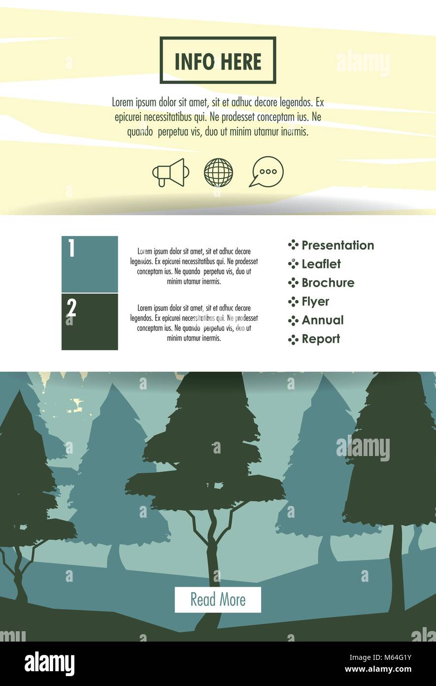 Forest brochure infographic Stock Vector Image & Art - Alamy