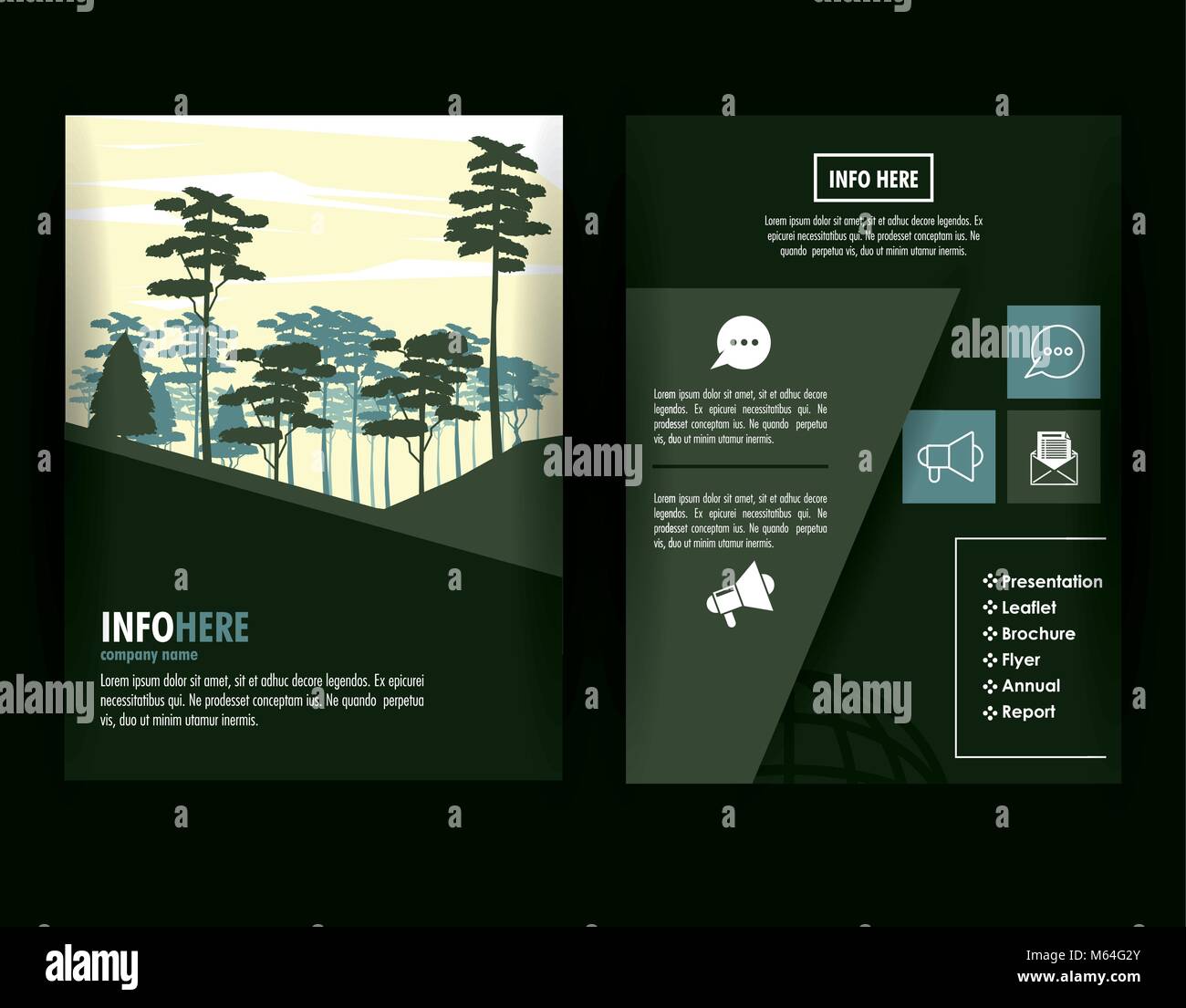 Forest brochure infographic Stock Vector Image & Art - Alamy