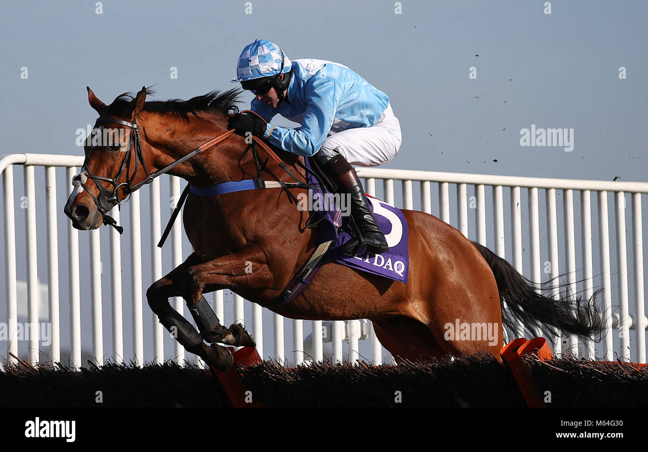 Kasperenko ridden by jockey Brendan Powell in action during the Betdaq ...