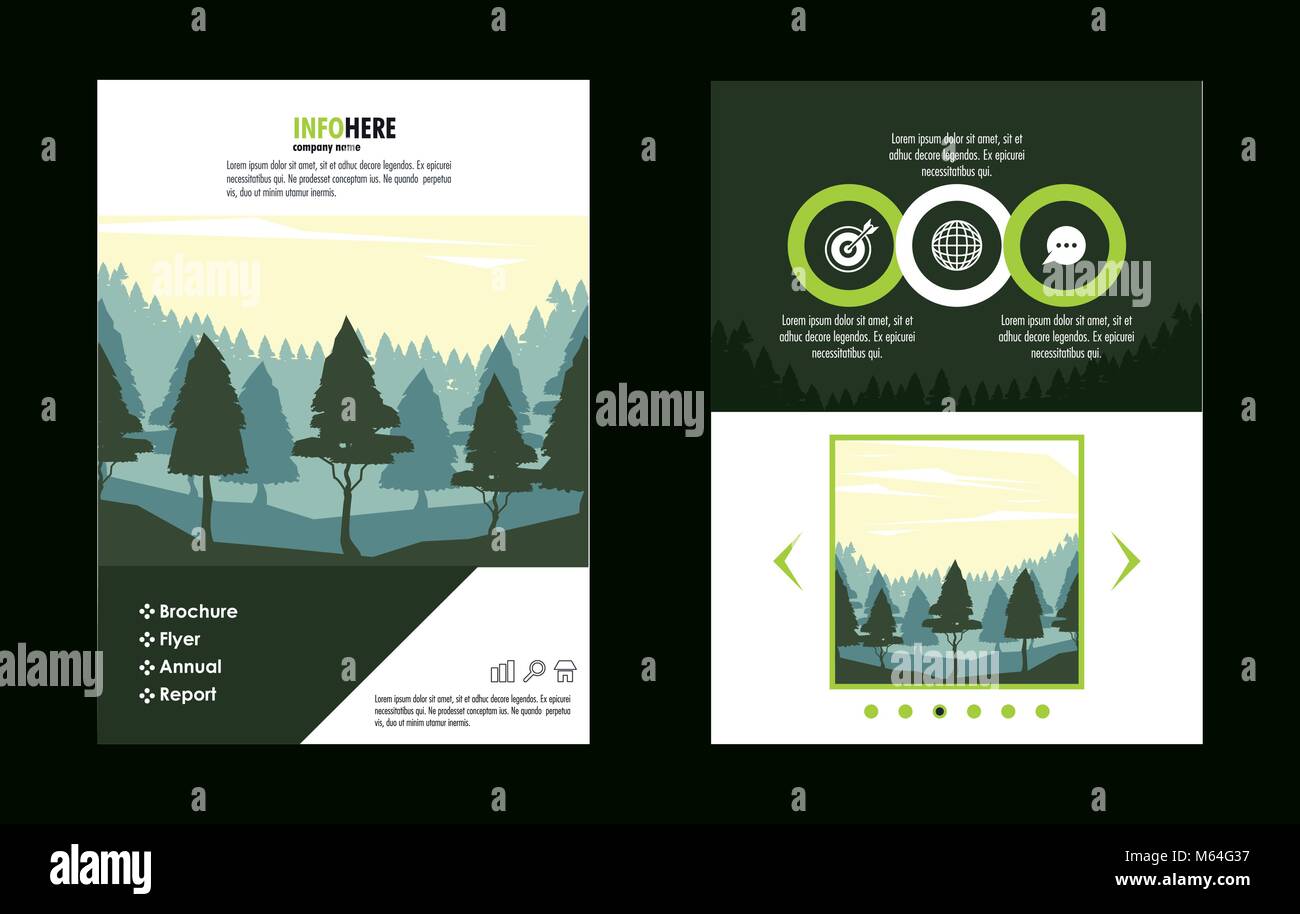 Forest brochure infographic Stock Vector Image & Art - Alamy