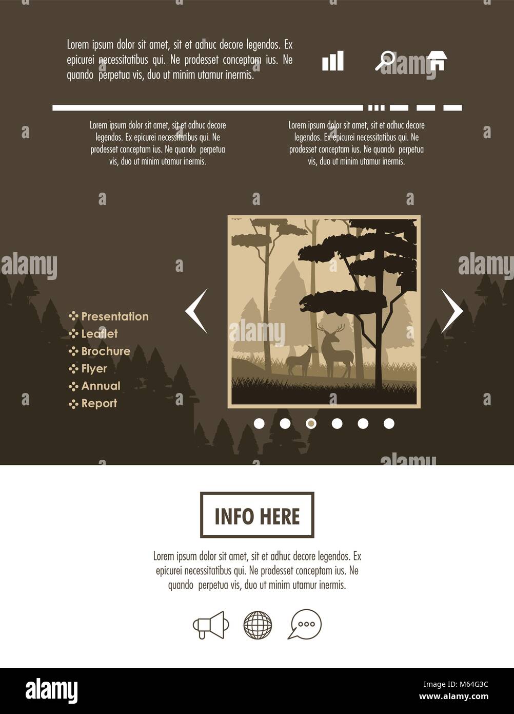 Forest brochure infographic Stock Vector Image & Art - Alamy