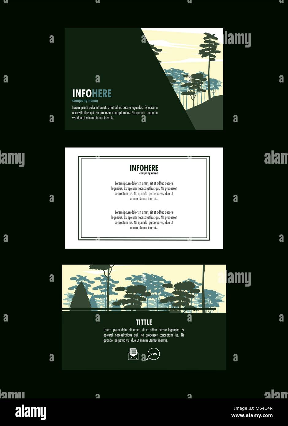 Forest brochure infographic Stock Vector Image & Art - Alamy