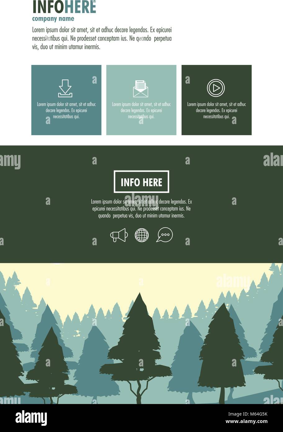 Forest brochure infographic Stock Vector Image & Art - Alamy