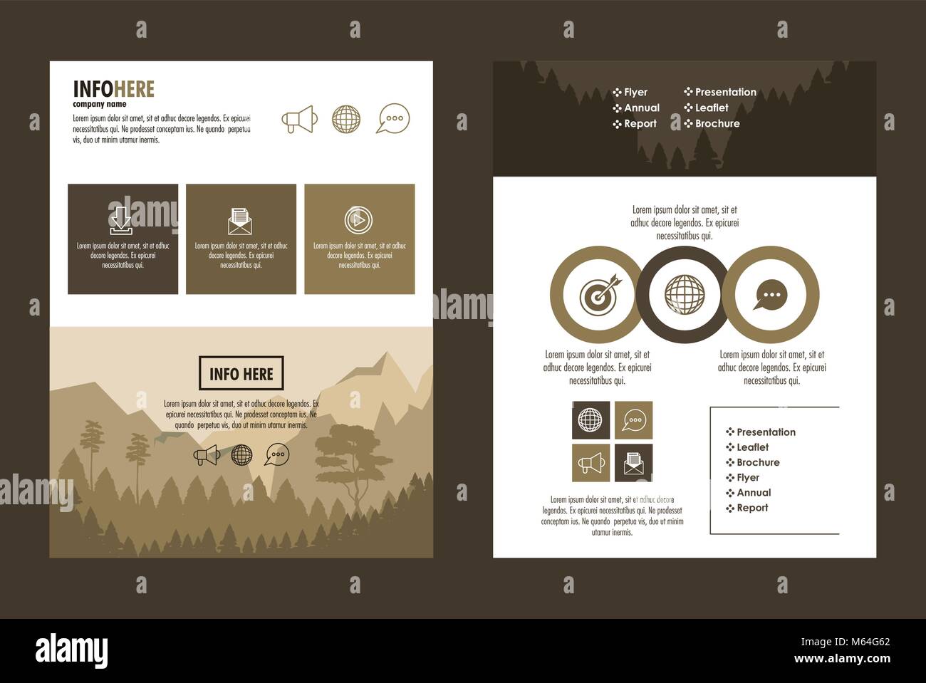 Forest brochure infographic Stock Vector Image & Art - Alamy