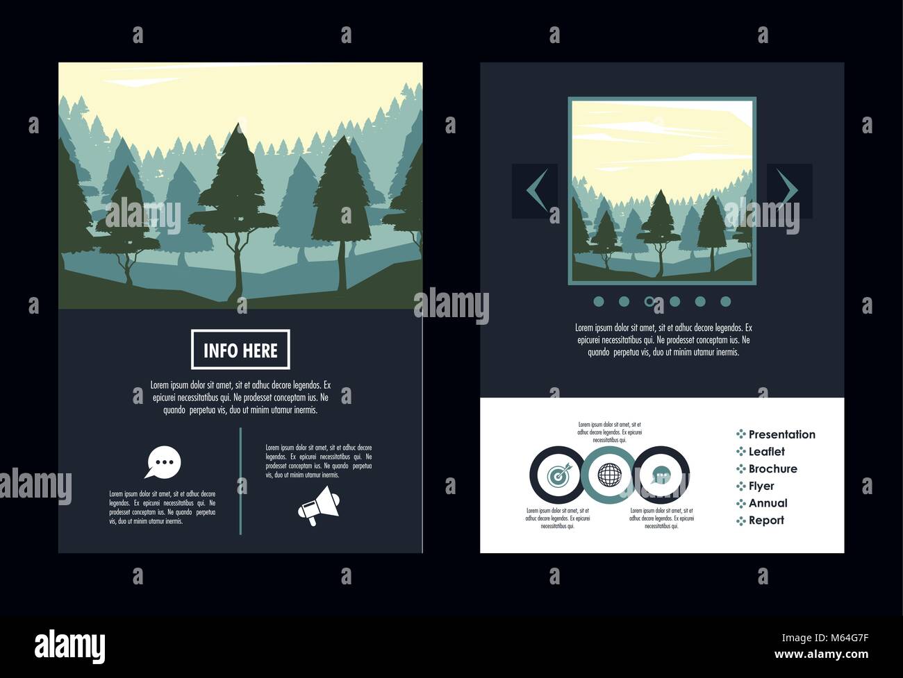 Forest brochure infographic Stock Vector Image & Art - Alamy