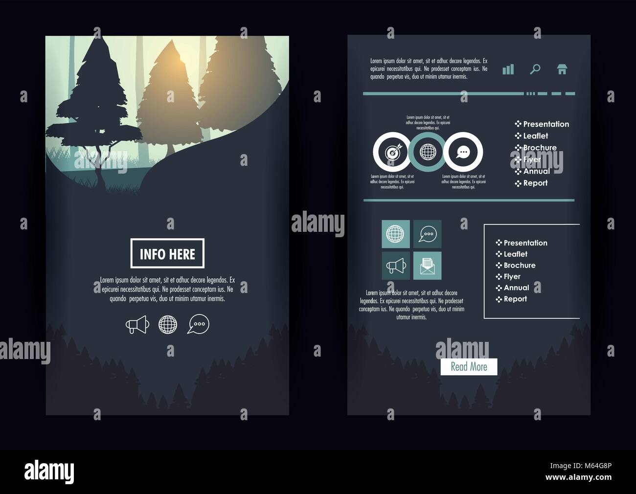 Forest brochure infographic Stock Vector Image & Art - Alamy