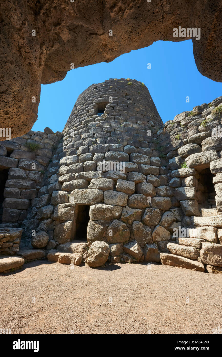 Picture and image of the central courtyard and prehistoric magalith ...