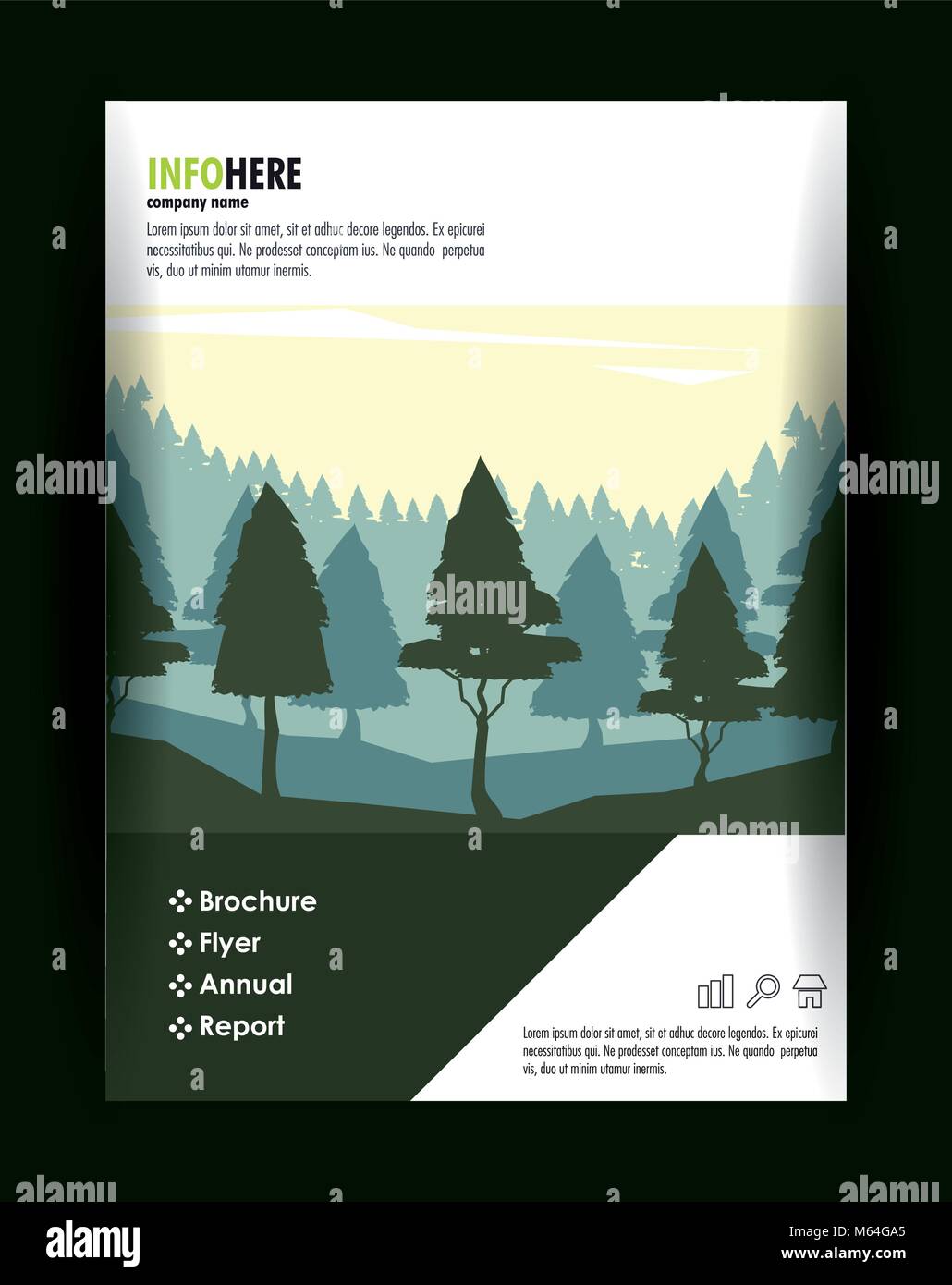 Forest brochure infographic Stock Vector Image & Art - Alamy