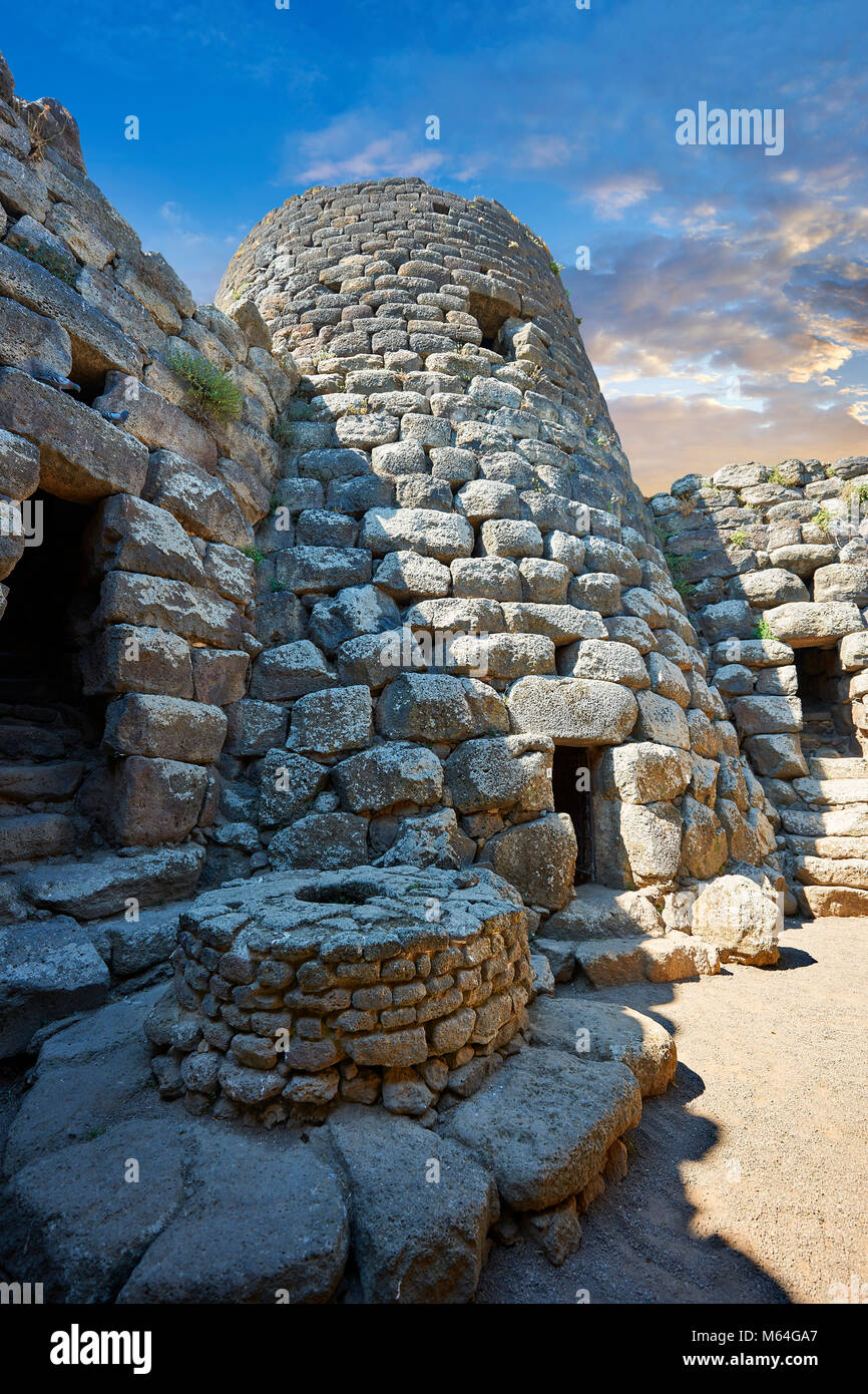 Picture and image of the central courtyard and prehistoric magalith ...