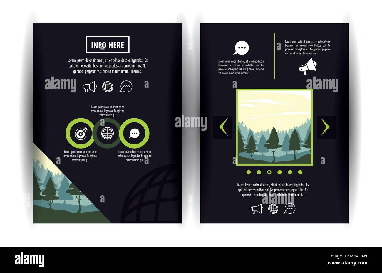 Forest brochure infographic Stock Vector Image & Art - Alamy