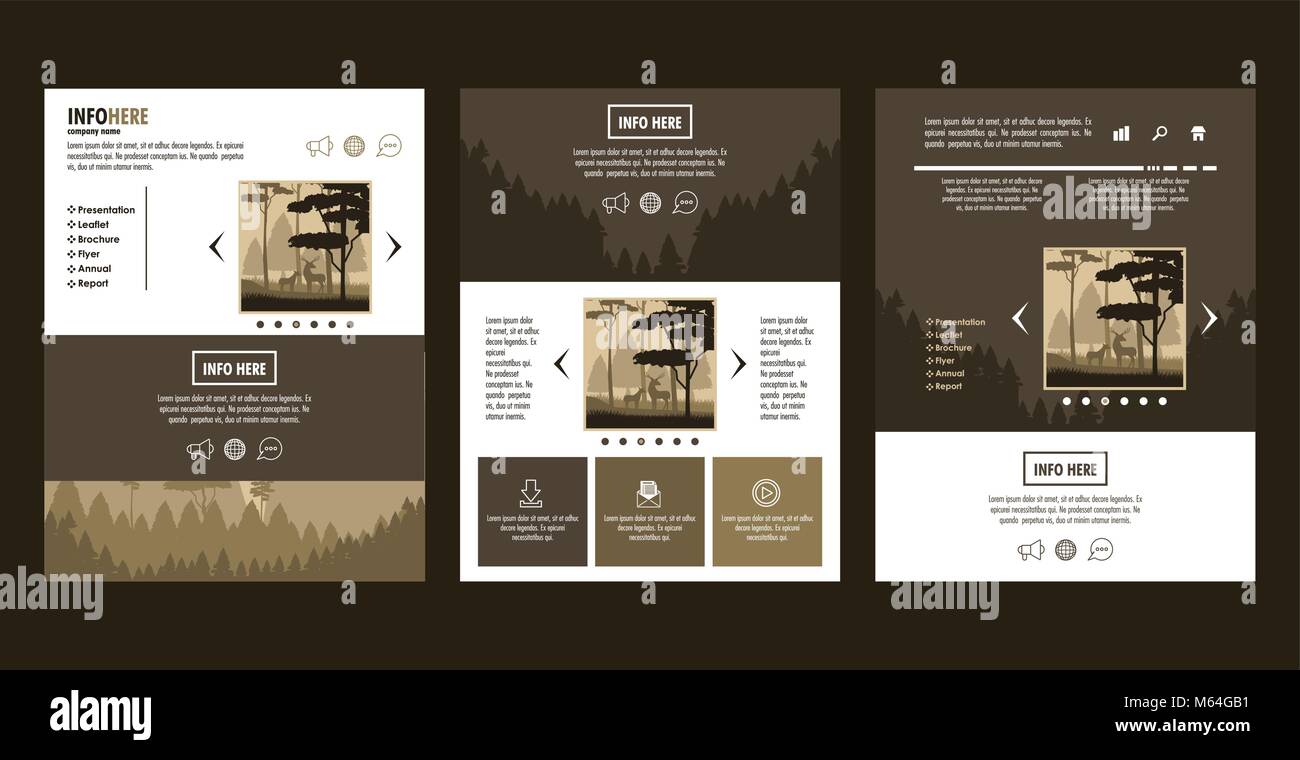 Forest brochure infographic Stock Vector Image & Art - Alamy