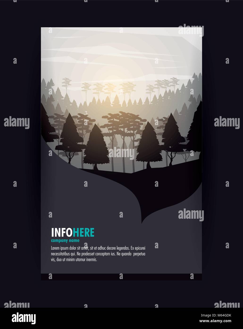 Forest brochure infographic Stock Vector Image & Art - Alamy