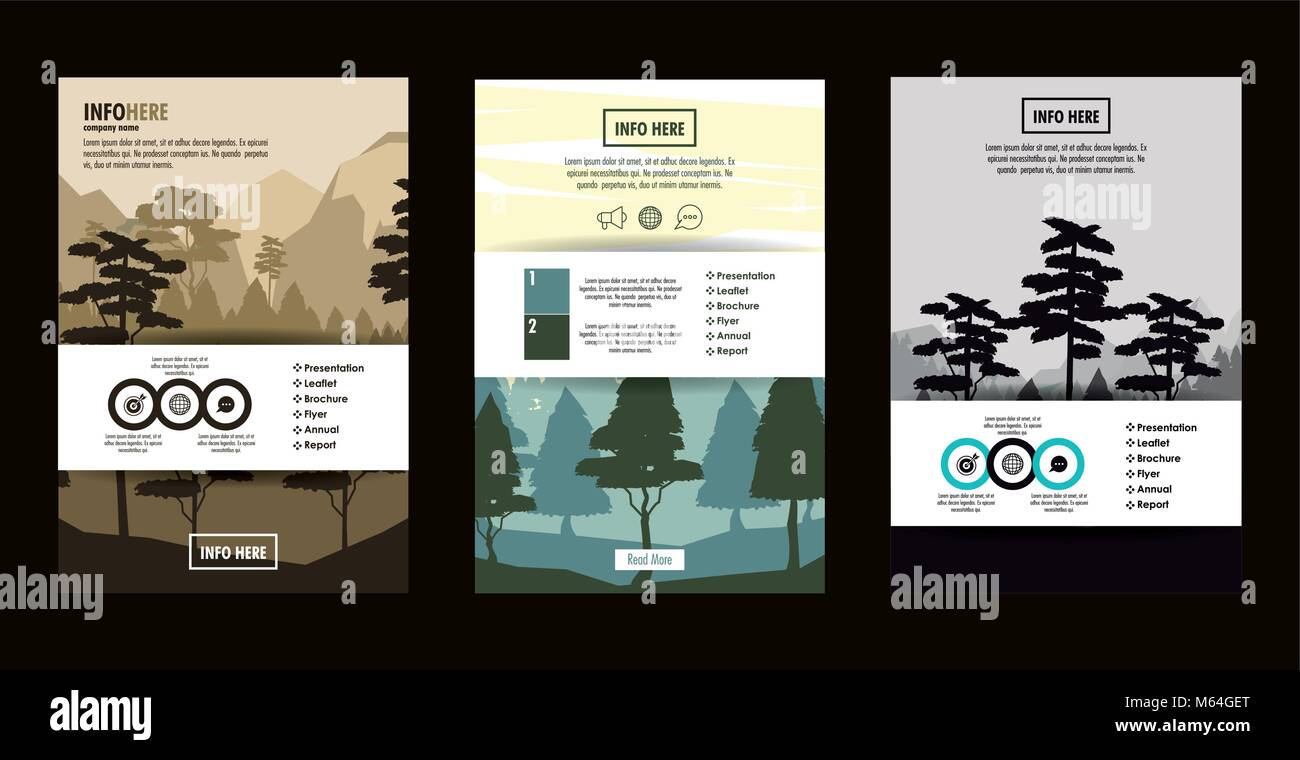 Forest brochure infographic Stock Vector Image & Art - Alamy