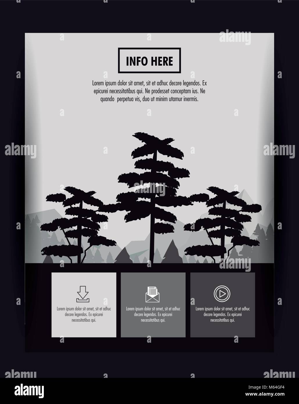Forest brochure infographic Stock Vector Image & Art - Alamy