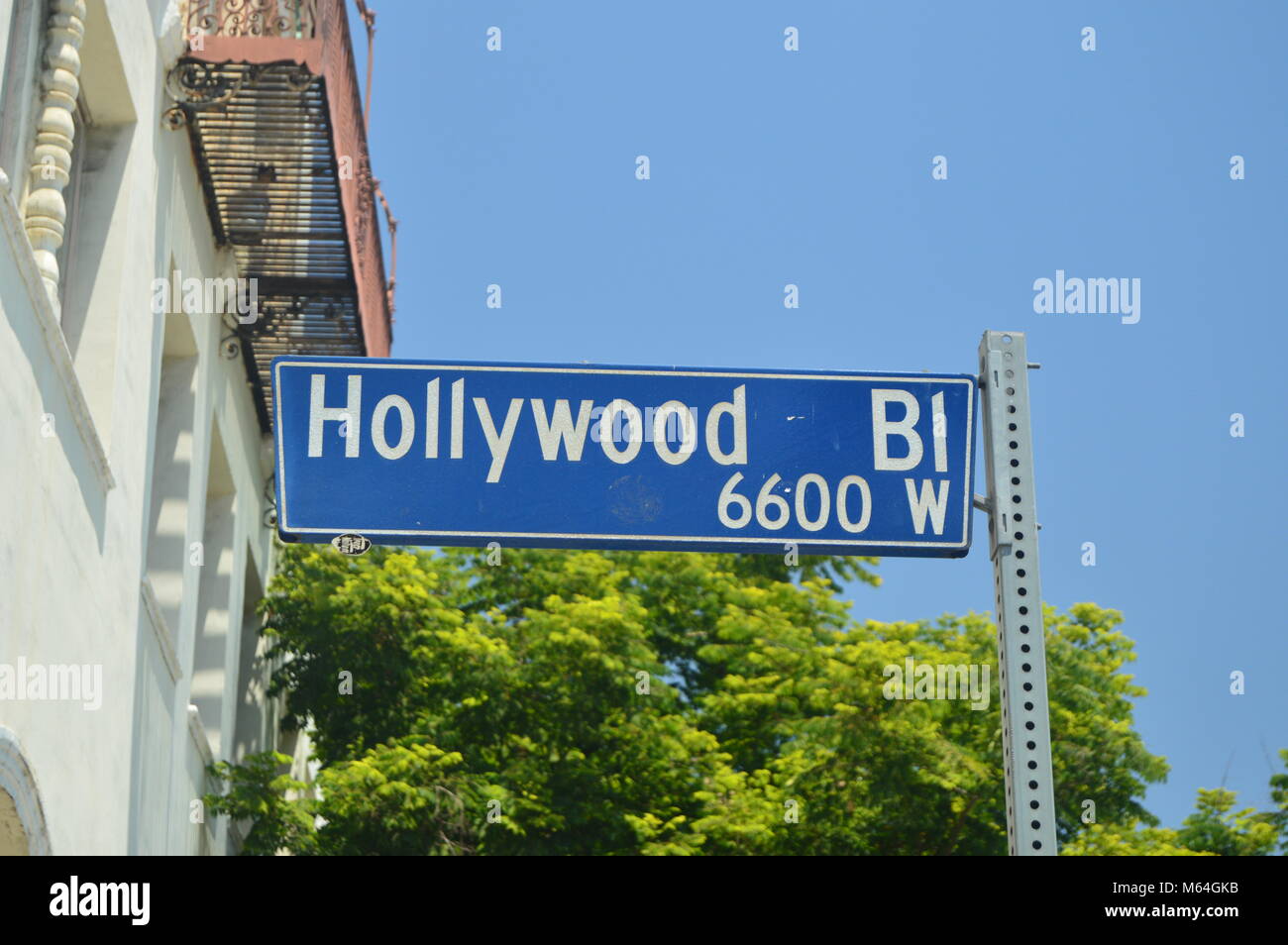 Signposts Of Hollywood Boulevard On The Walk Of Fame In Hollywood ...