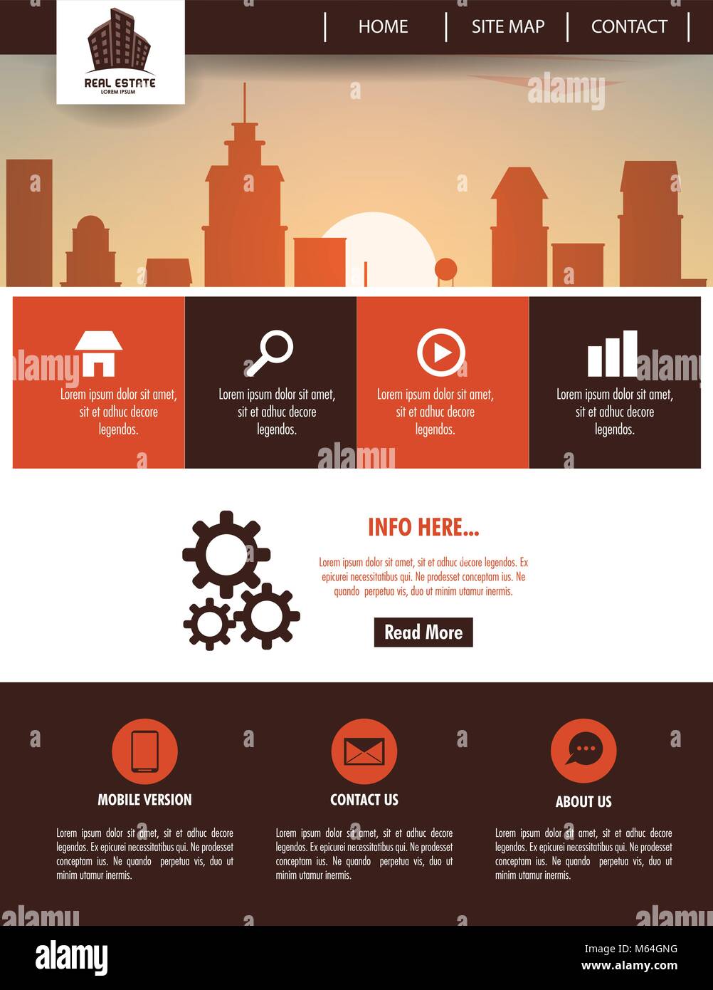 Urban website template Stock Vector Image & Art - Alamy