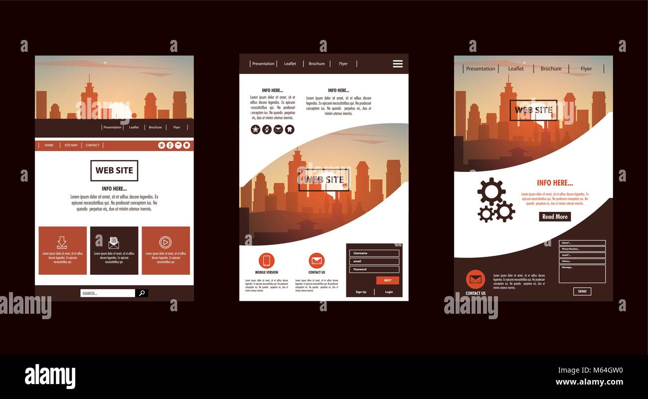 City brochure infographic Stock Vector Image & Art - Alamy