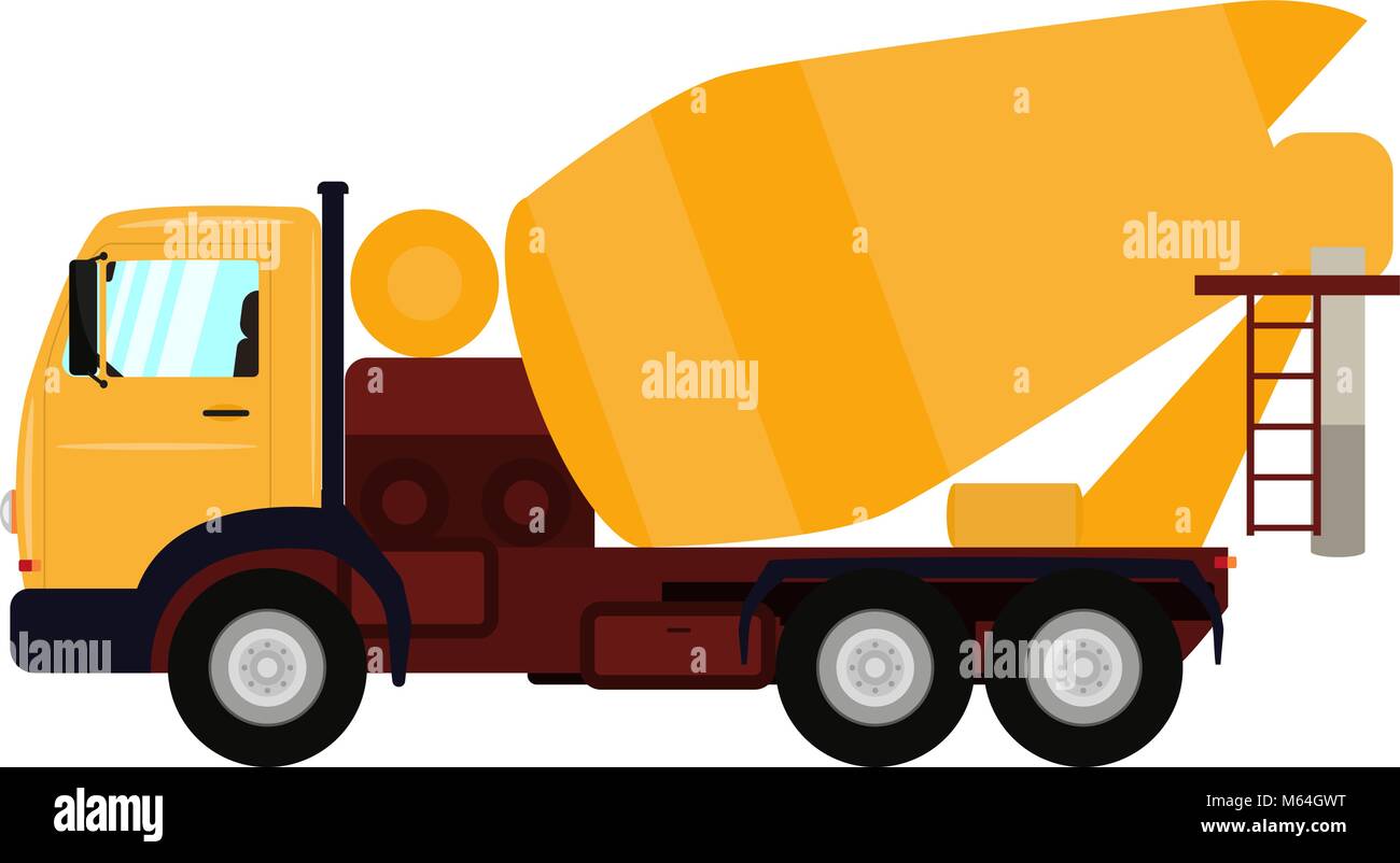 Concrete mixer vector hi-res stock photography and images - Alamy