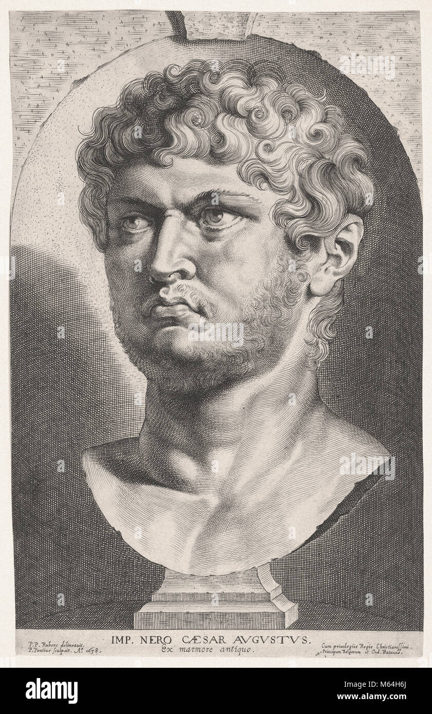Paulus Pontius - Nero (after Rubens) 1638 Stock Photo - Alamy