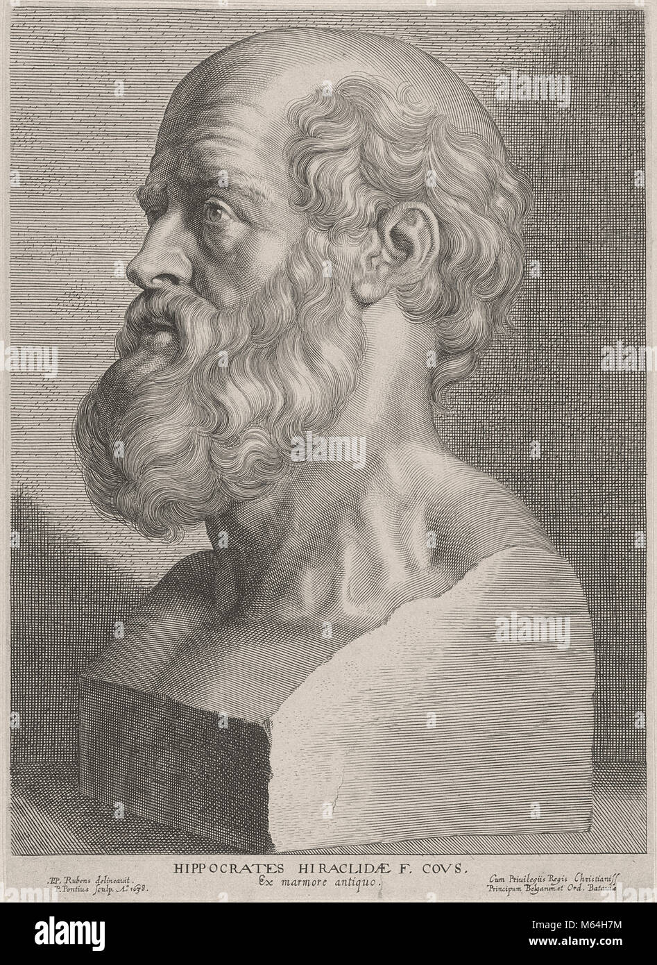 Hippocrates engraving hi-res stock photography and images - Alamy