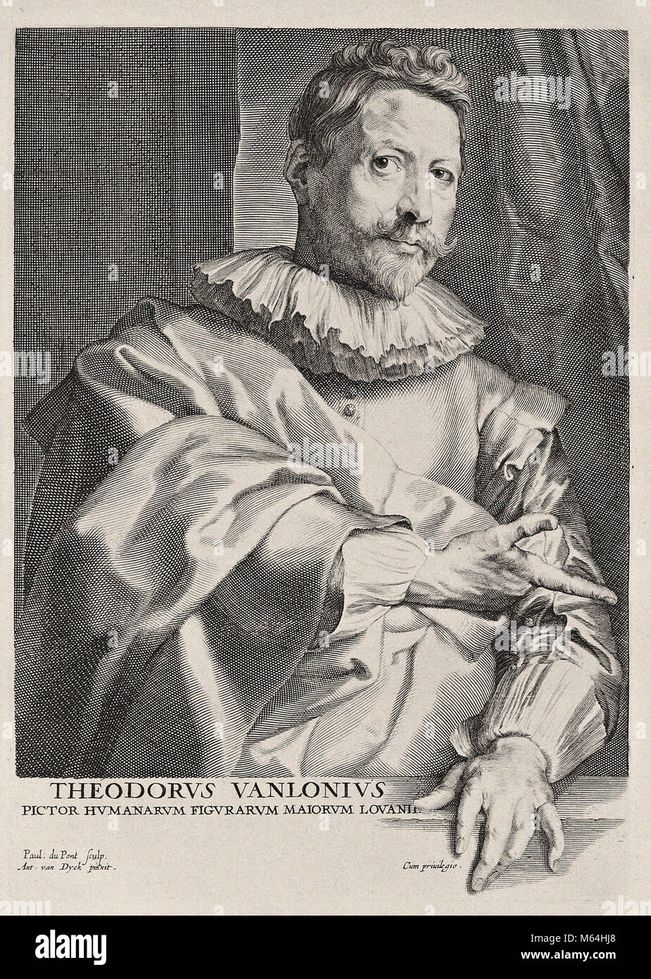 Paulus Pontius after Anthony van Dyck - Theodorus Van Lonius Stock ...