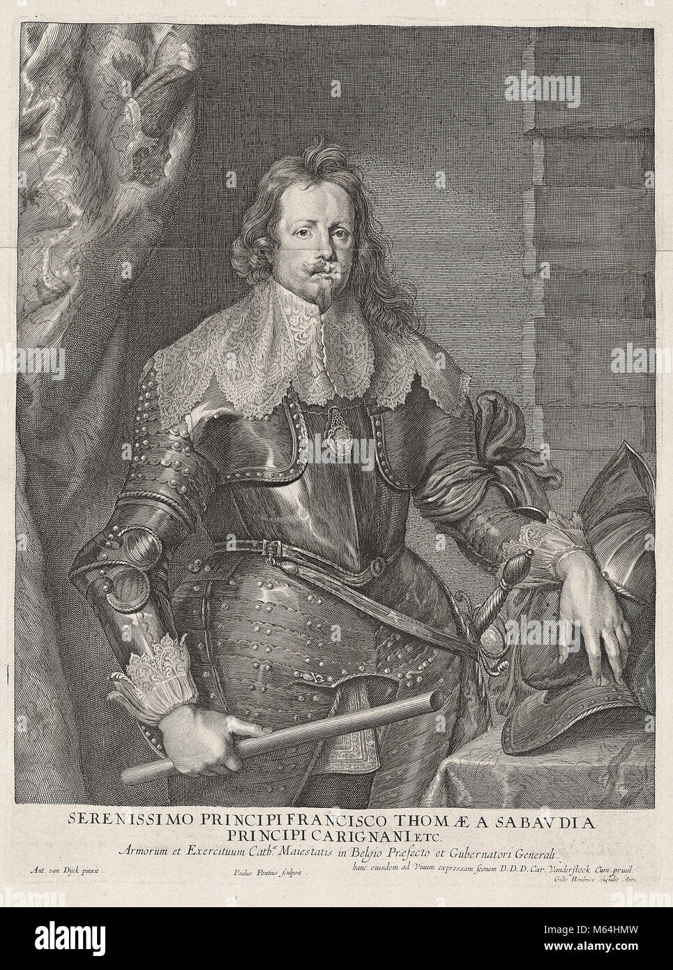 Paulus Pontius after Anthony van Dyck - Francesco Tommaso, Prince of ...