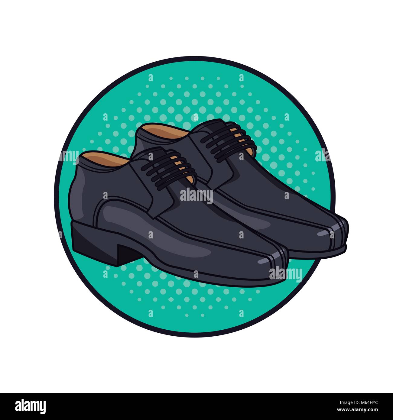 Elegant shoes for male pop art cartoon Stock Vector Image & Art - Alamy