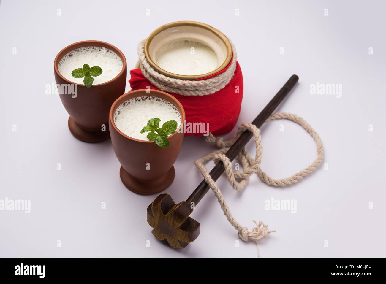 Lassie or lassi in terracotta glass - Lassi is an Authentic Indian cold ...