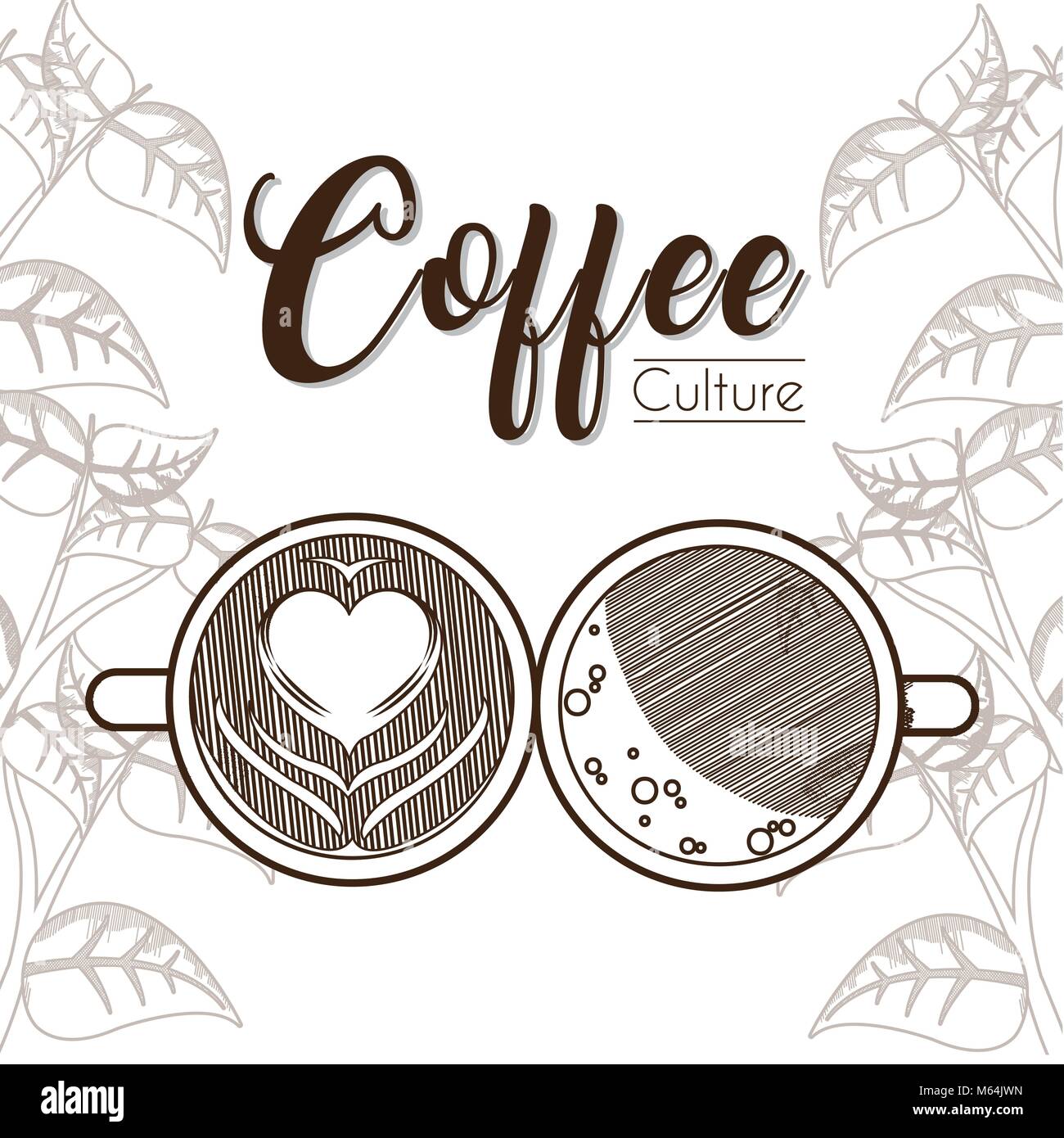 Espresso coffee hand drawing Stock Vector Image & Art - Alamy