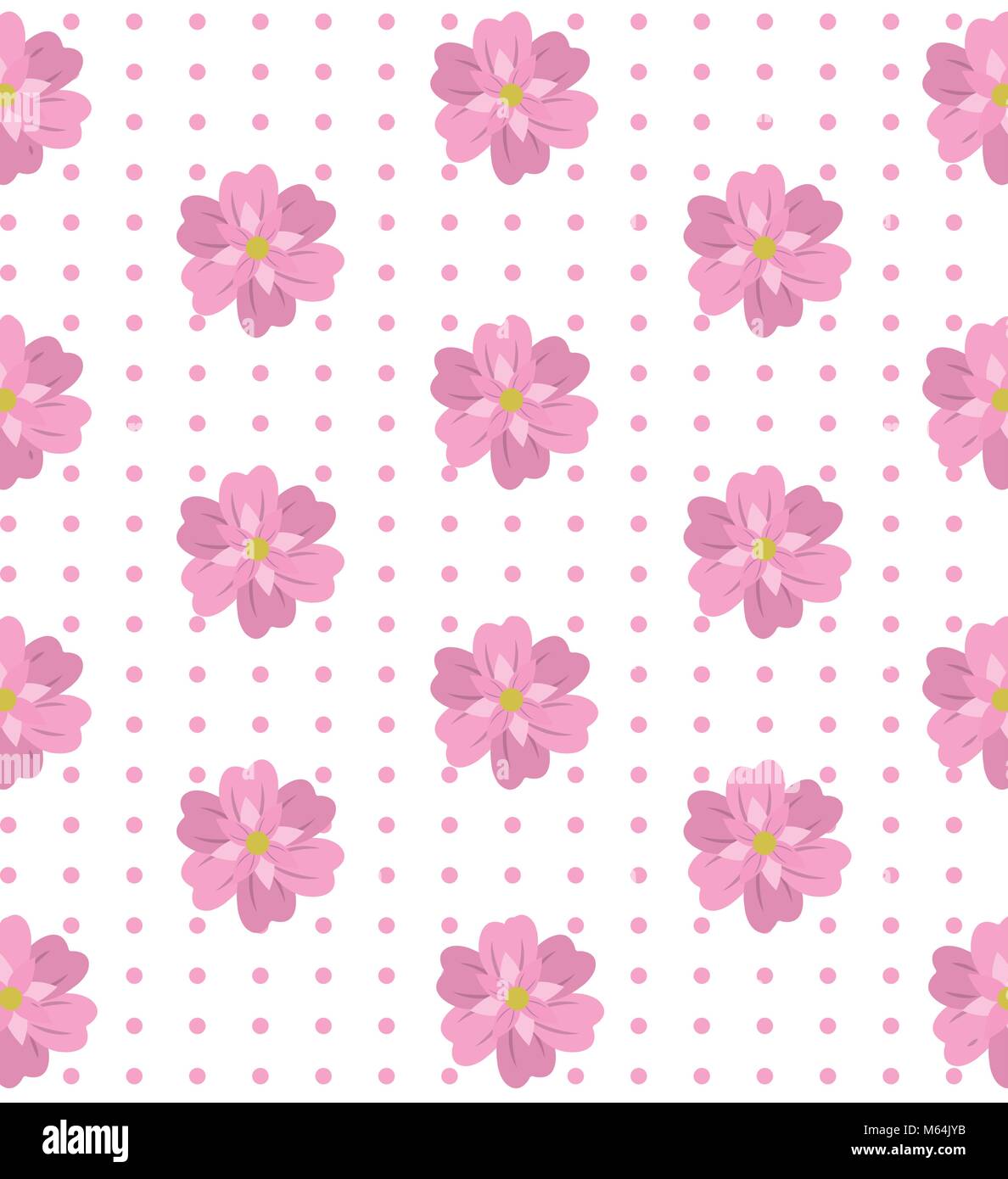 Cute flowers pattern background Stock Vector Image & Art - Alamy