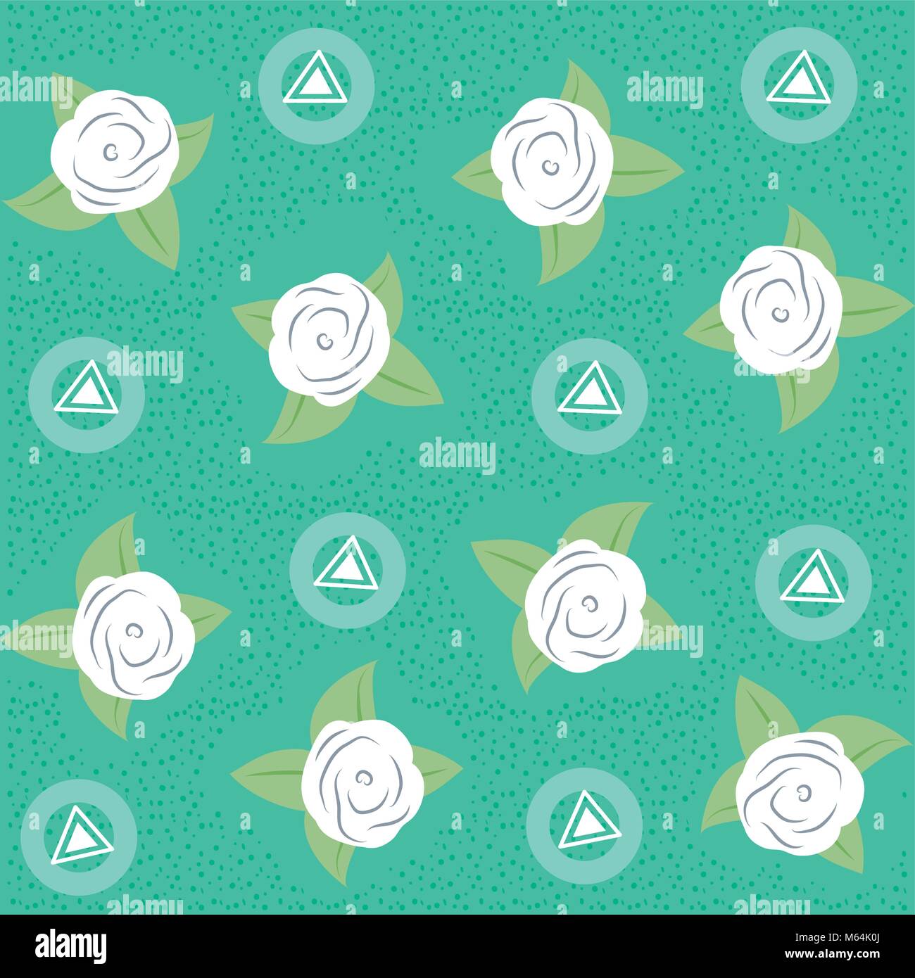 Cute flowers pattern background Stock Vector Image & Art - Alamy