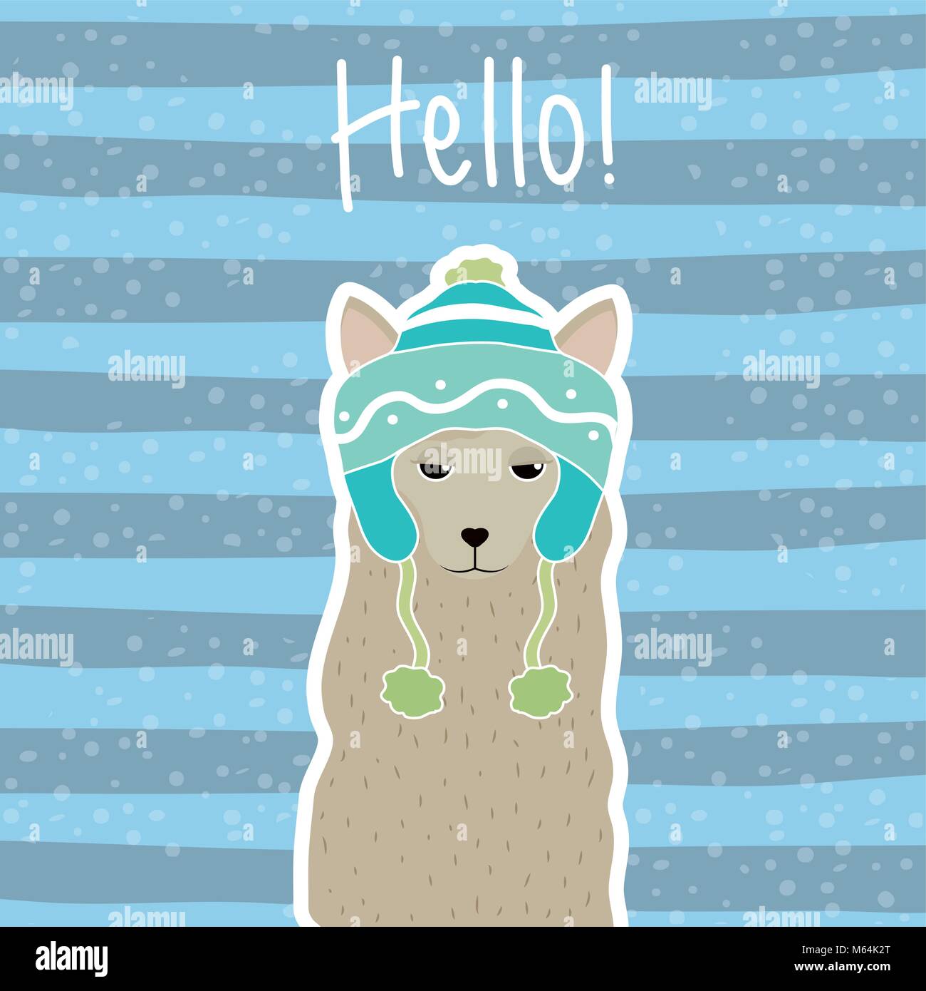 Hello cat cartoon Stock Vector Image & Art - Alamy