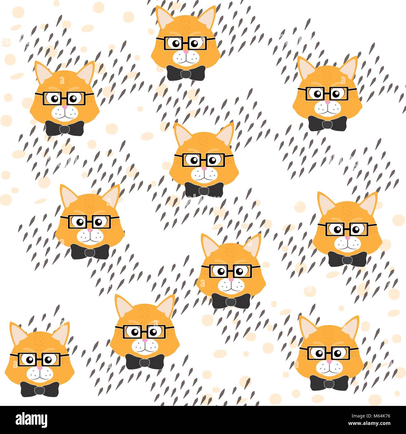 Cute animals pattern background Stock Vector Image & Art - Alamy