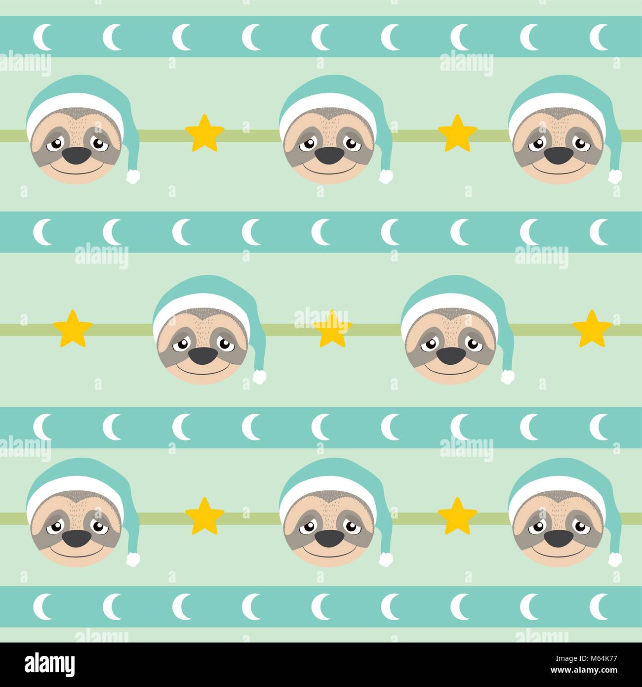 Cute animals pattern background Stock Vector Image & Art - Alamy