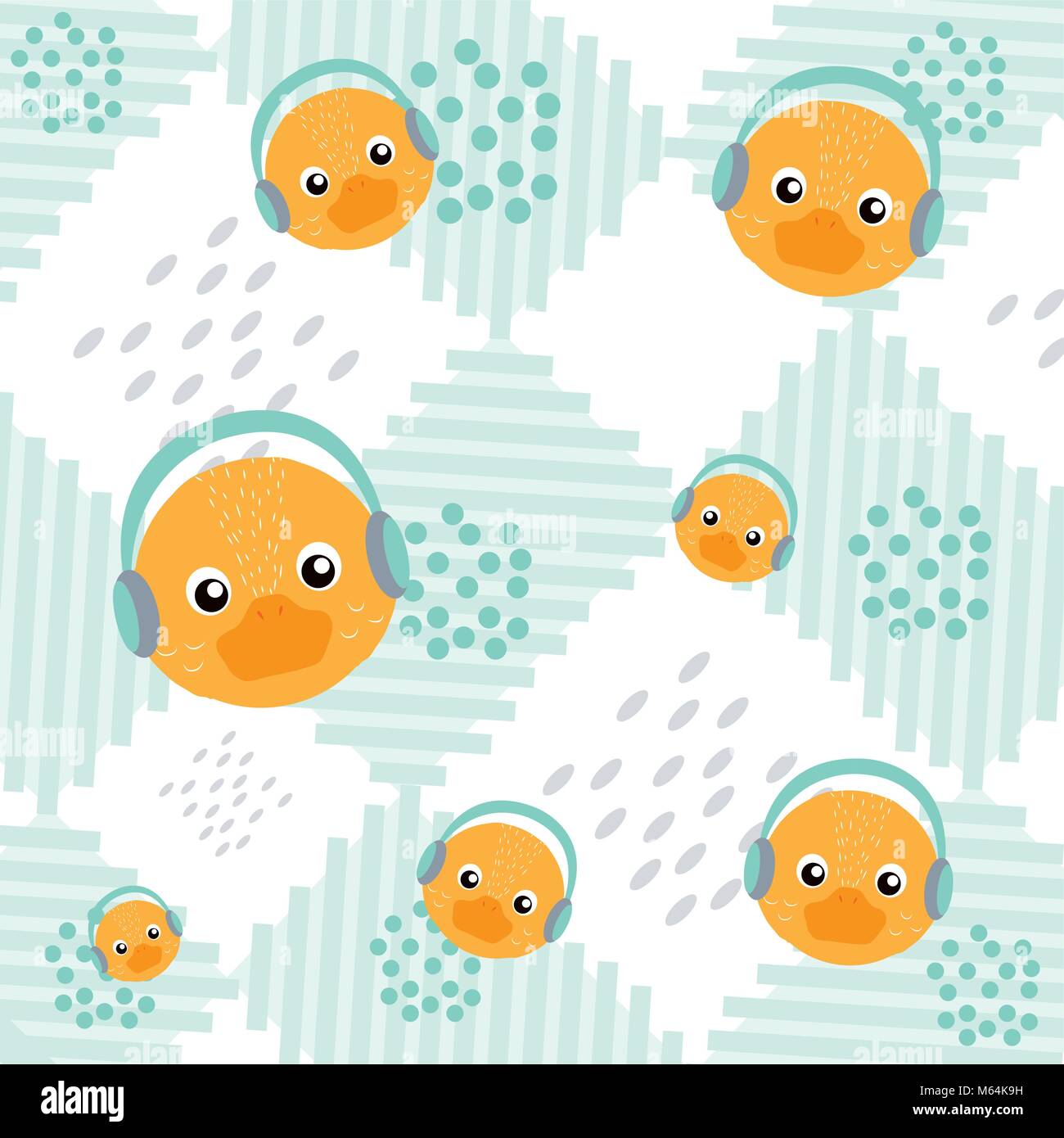 Cute animals pattern background Stock Vector Image & Art - Alamy