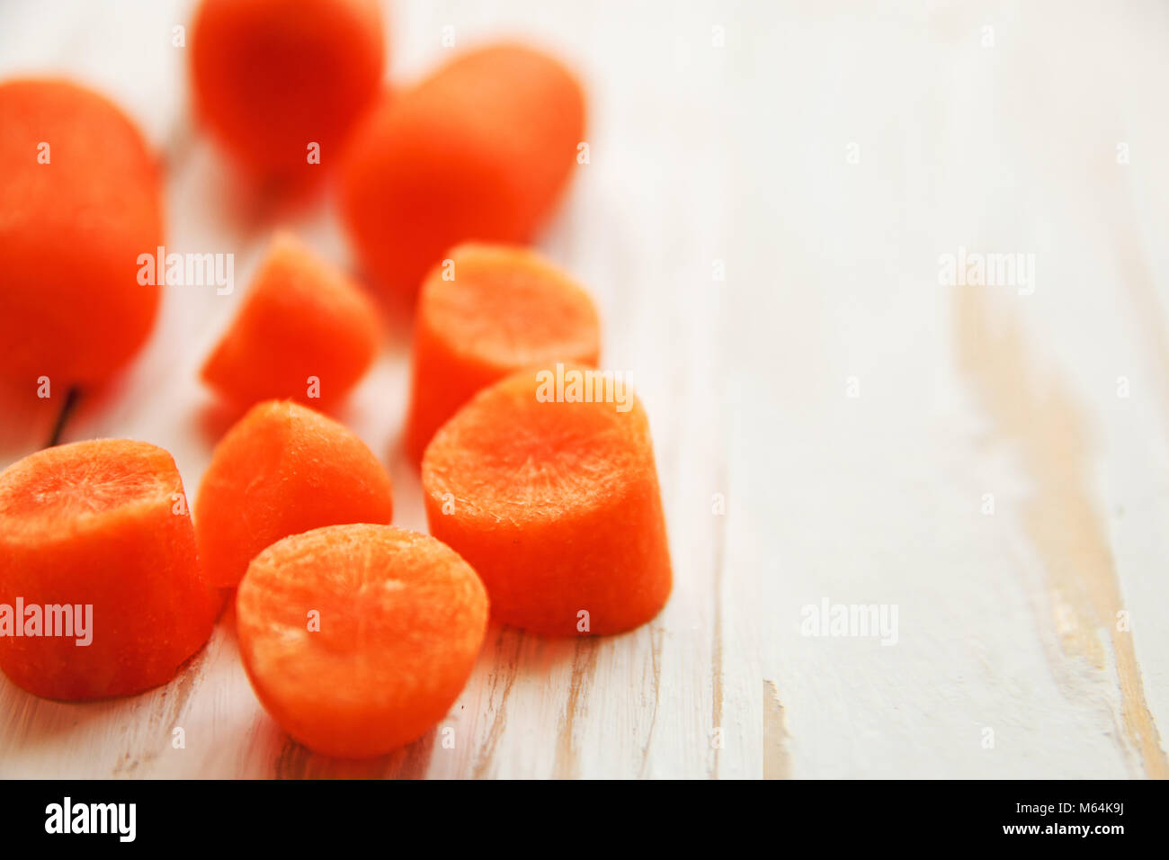 cut into small pieces, carrot, vegetarian food, healthy food and useful ...