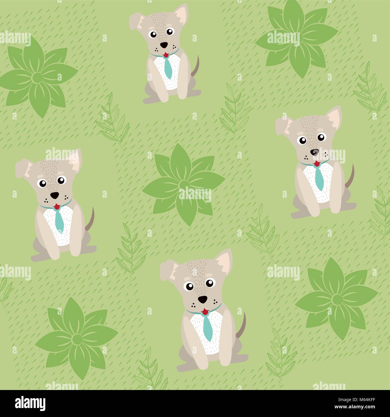 Cute animals pattern background Stock Vector Image & Art - Alamy