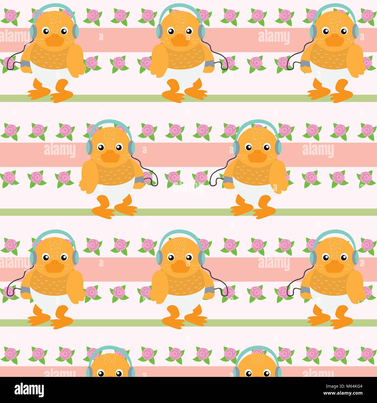 Cute animals pattern background Stock Vector Image & Art - Alamy