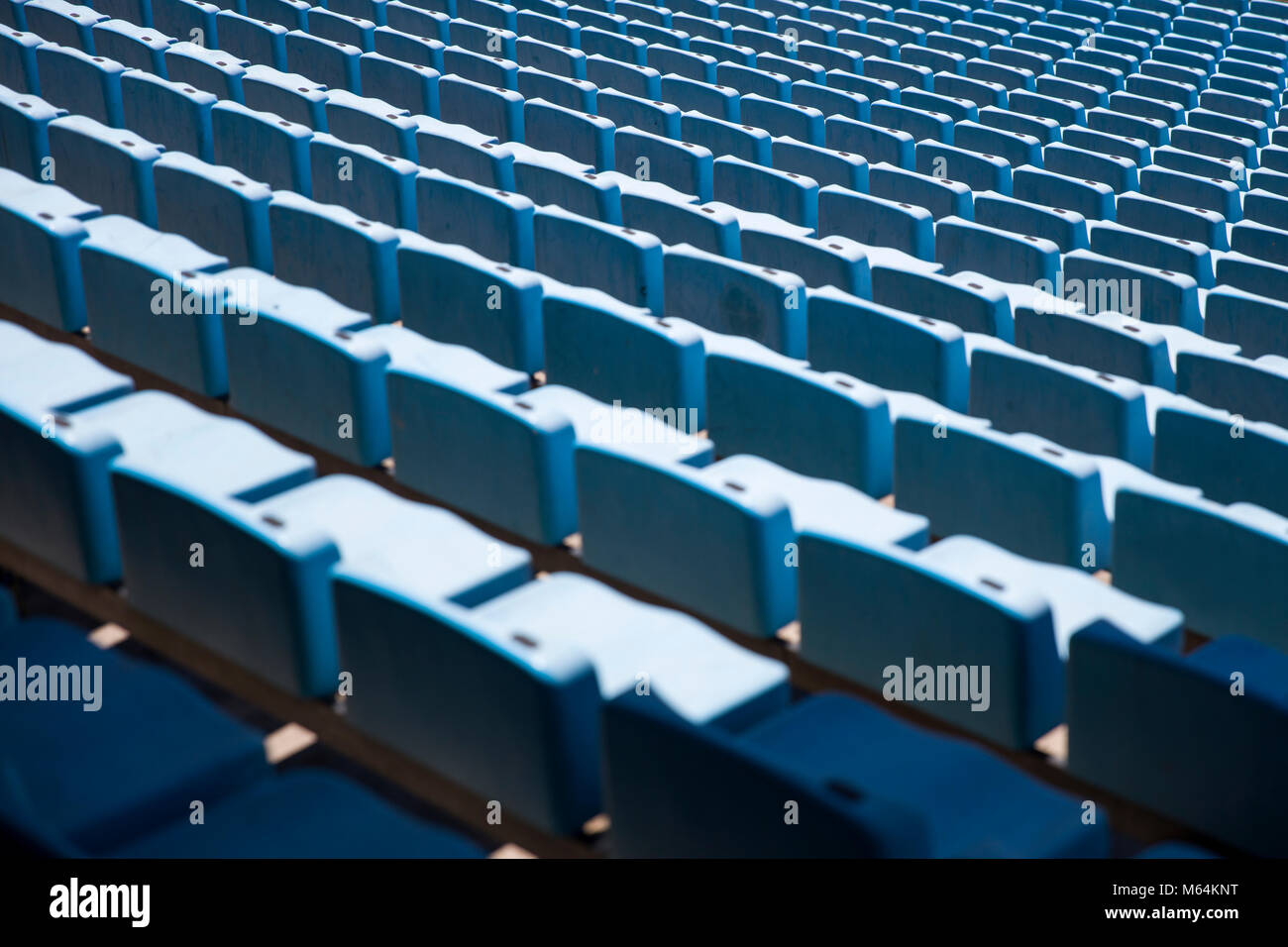 Blue stadium seats hi-res stock photography and images - Alamy
