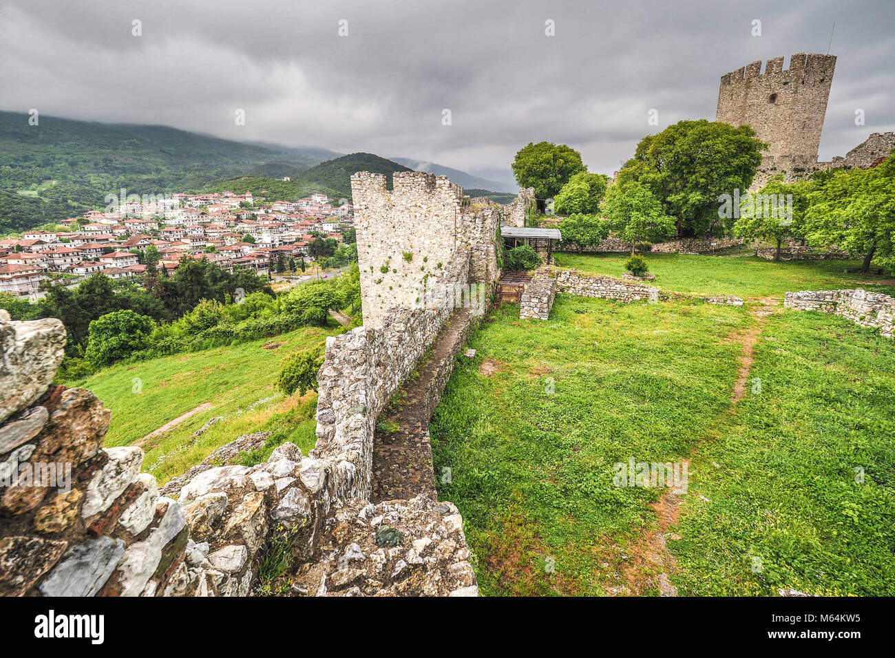 Platamonas ancient castle. HDR image Stock Photo - Alamy
