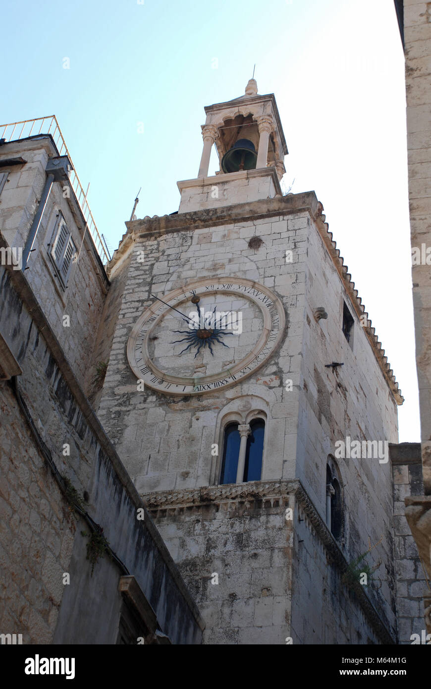 Church Clock, Split, Croatia Stock Photo - Alamy