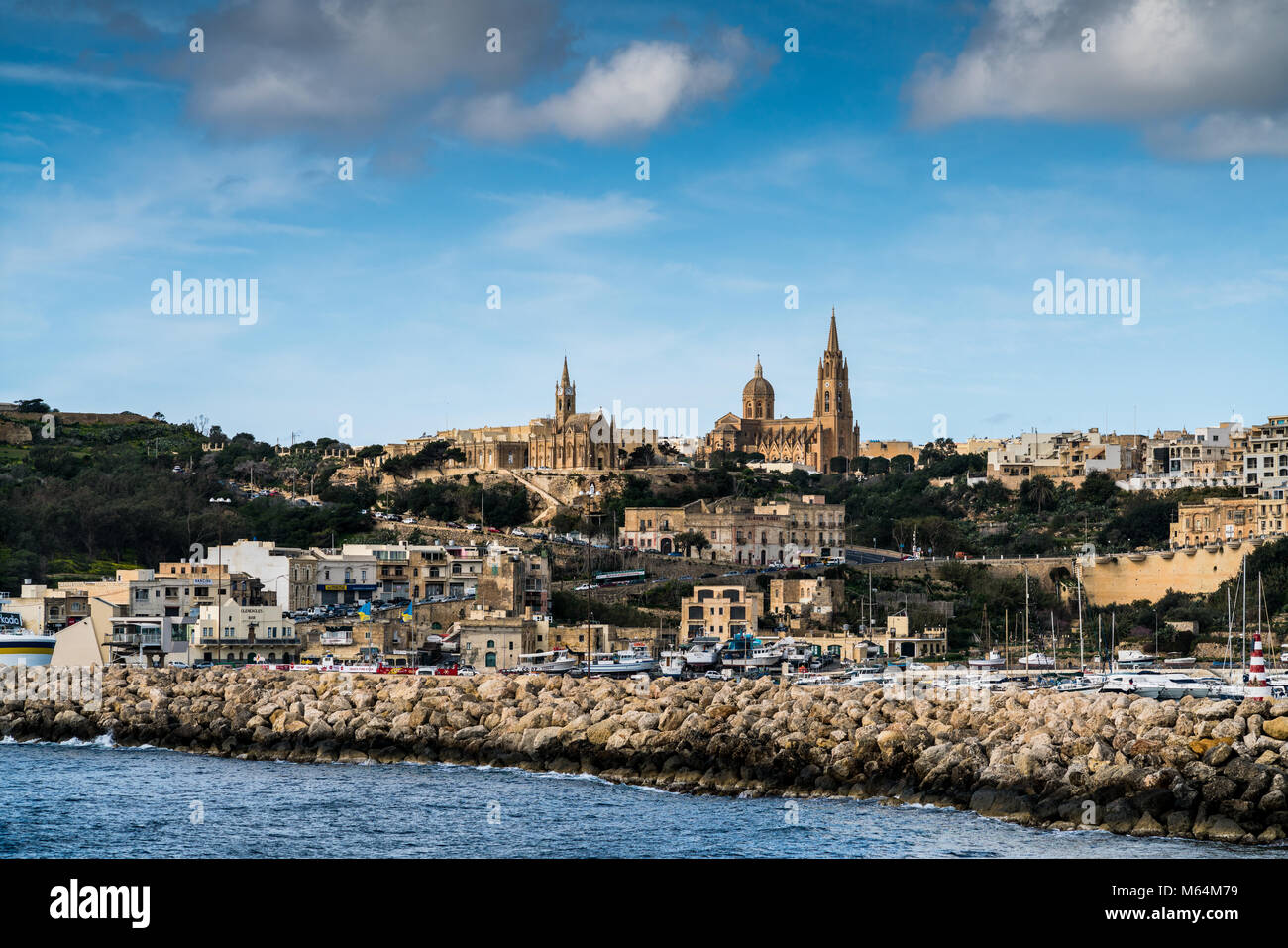 Marina, Mgarr, Gozo, Malta, Europe Stock Photo - Alamy