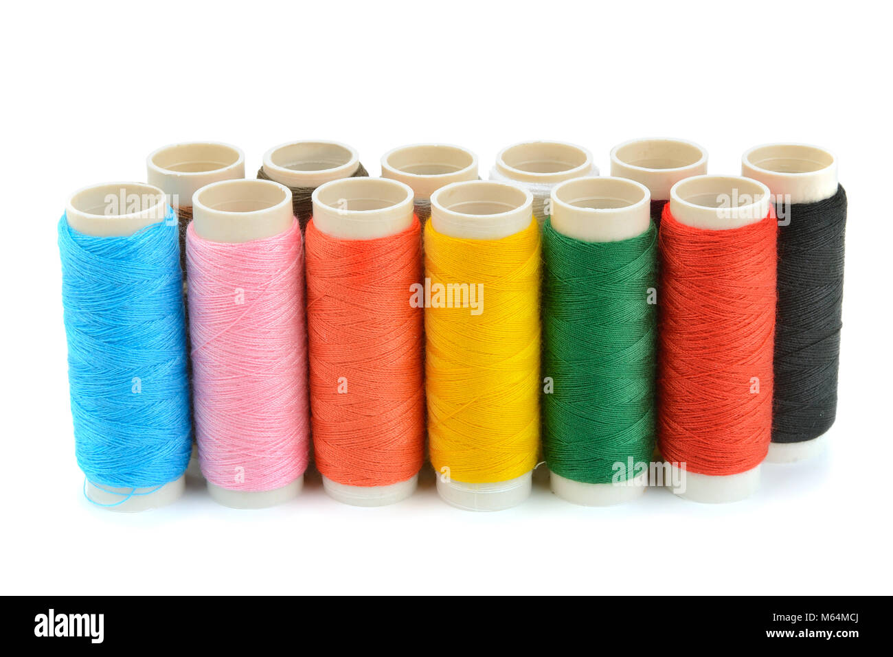 spool of thread isolated on white background Stock Photo - Alamy