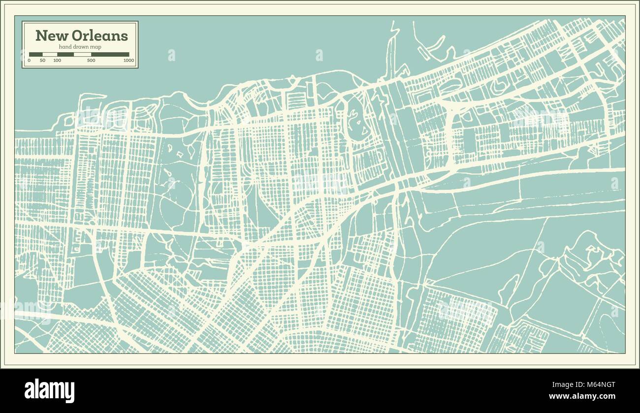 New Orleans Downtown Map