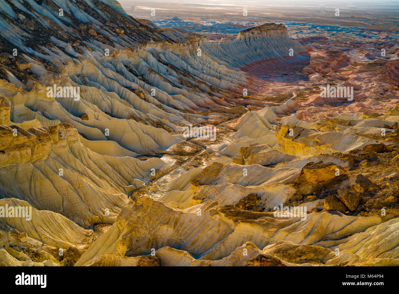 Yangikala Canyon, Turkmenistan Ust-Urt Plateau naer Caspian Sea Sunset ...
