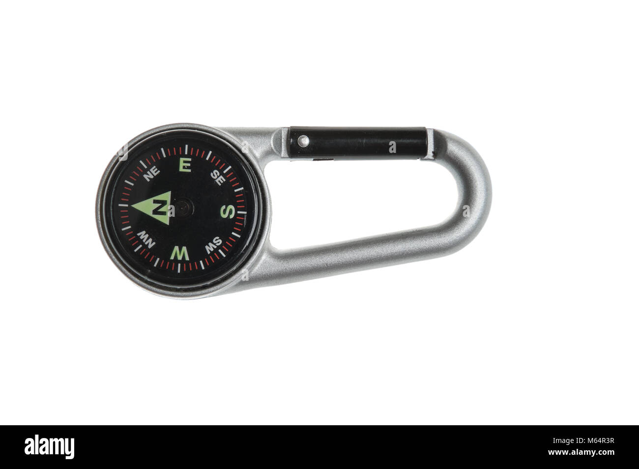 Compass Keychain isolated on white Stock Photo - Alamy