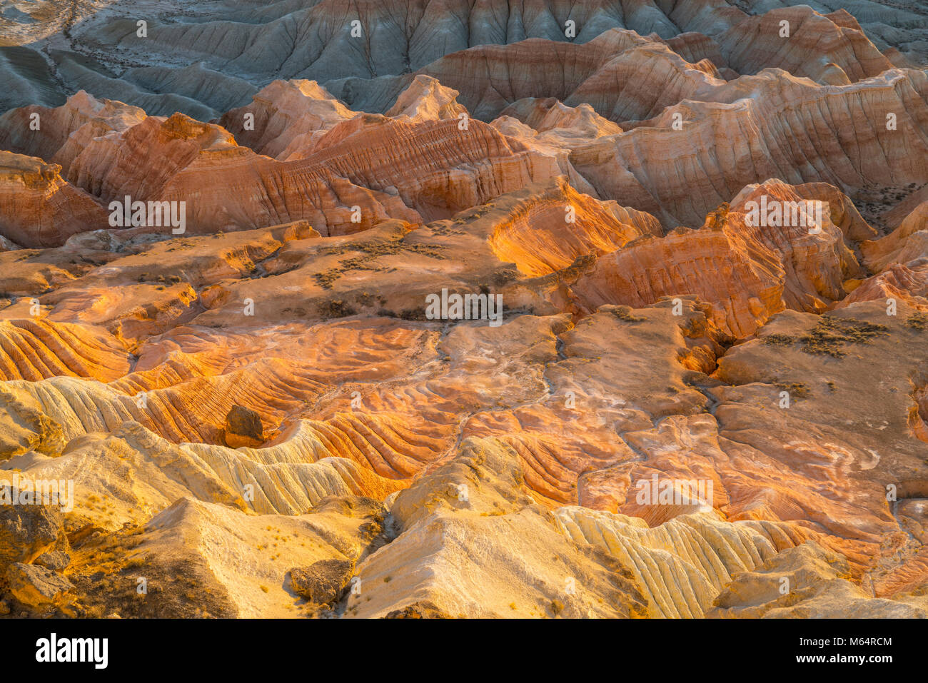 Yangikala Canyon, Turkmenistan Ust-Urt Plateau naer Caspian Sea Sunset ...