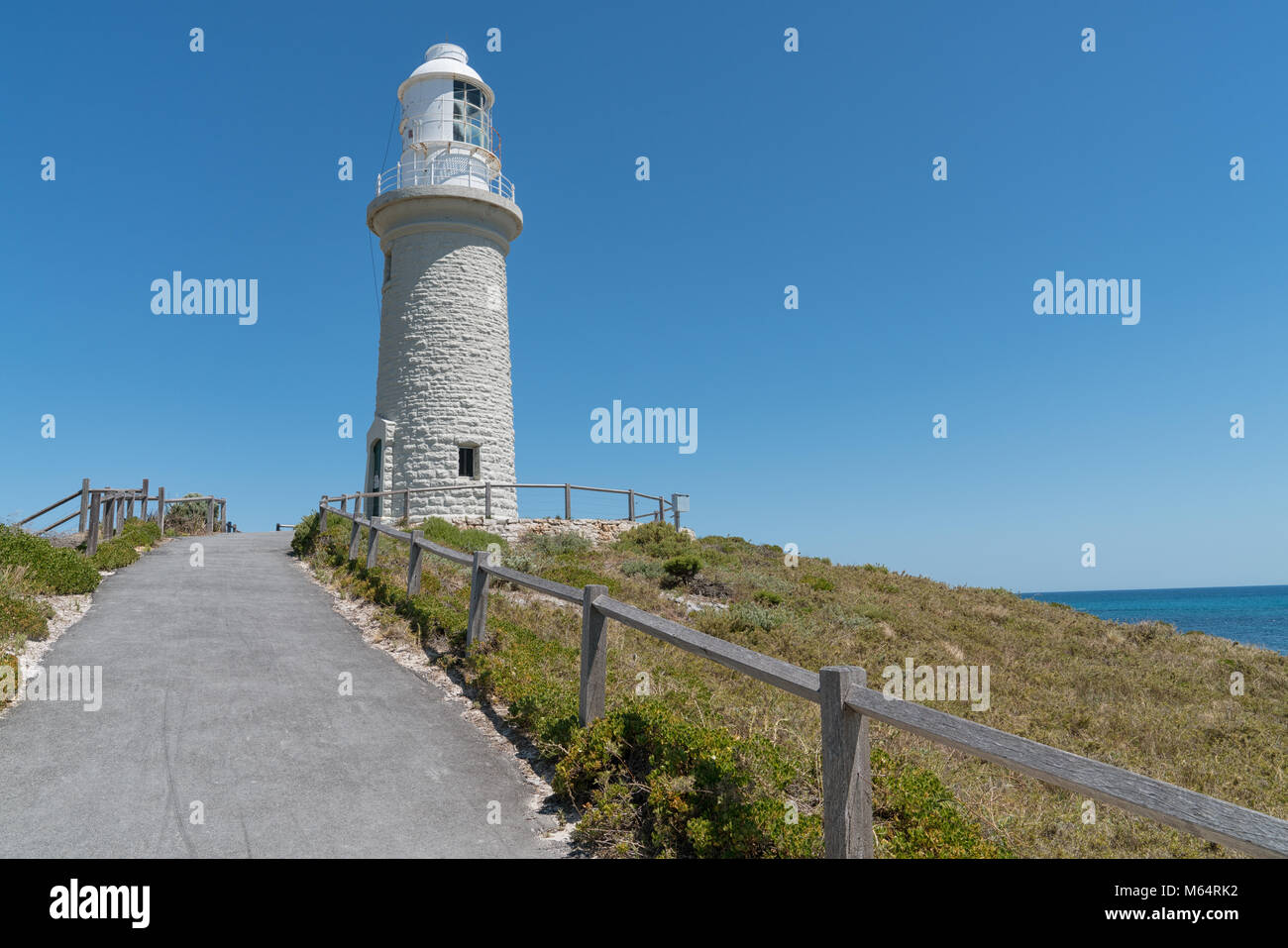 Bathurst Lighthouse on Rottnest Island, Western Australia Stock Photo ...